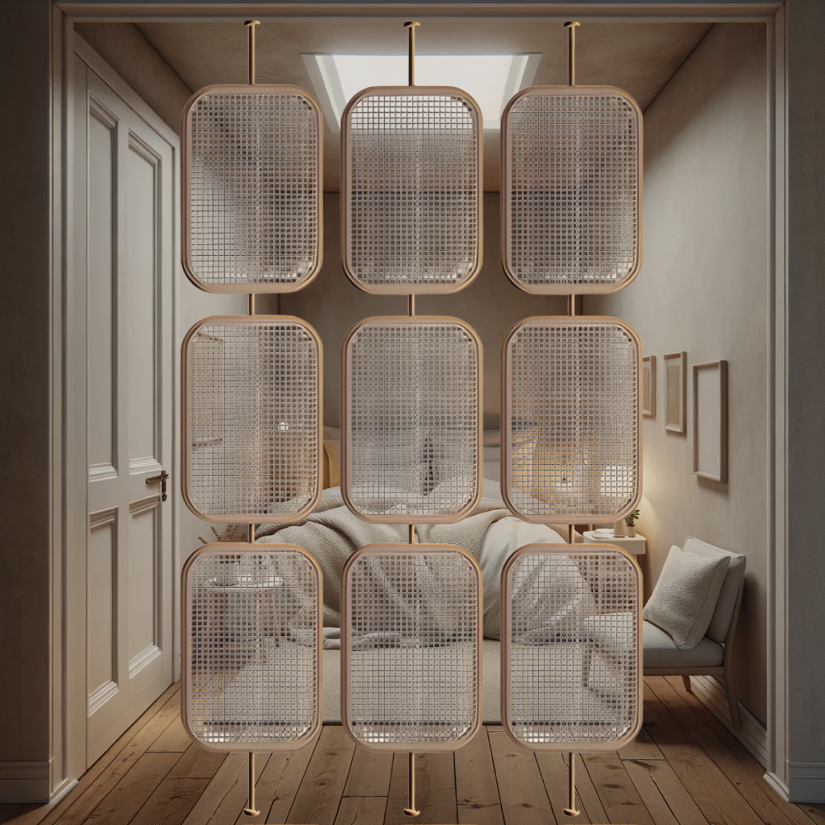 CORBUSIER Rattan Privacy Screen | Room Divider
