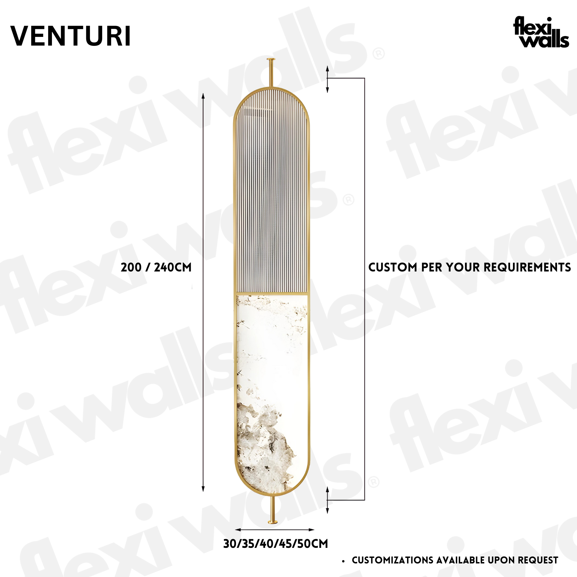 VENTURI Metal Privacy Screen | Room Divider